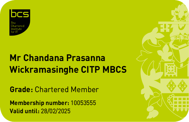 Prasanna Wickramasinghe CITP MBCS - Director IT/IT Consultant | LinkedIn